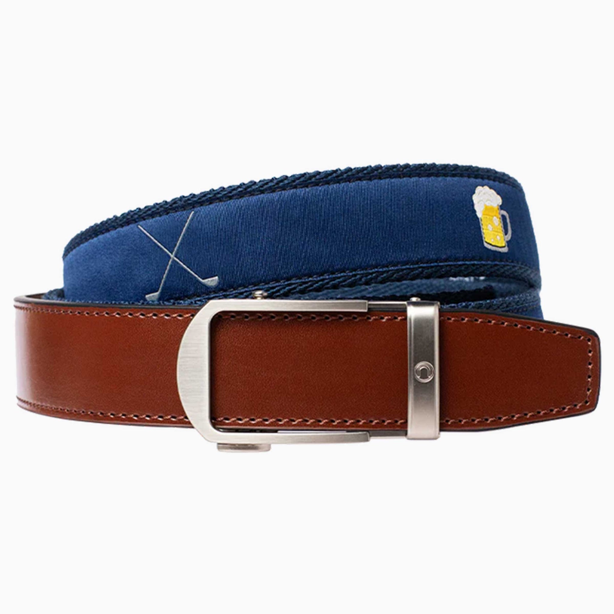 Hampton Happy Time Golf Ribbon Belt 1.38" [35mm]