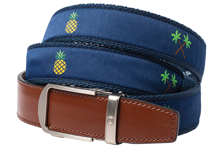 Hampton Pineapple Beach, 1 3/8" Strap, Golf Ribbon Belt – Nexbelt