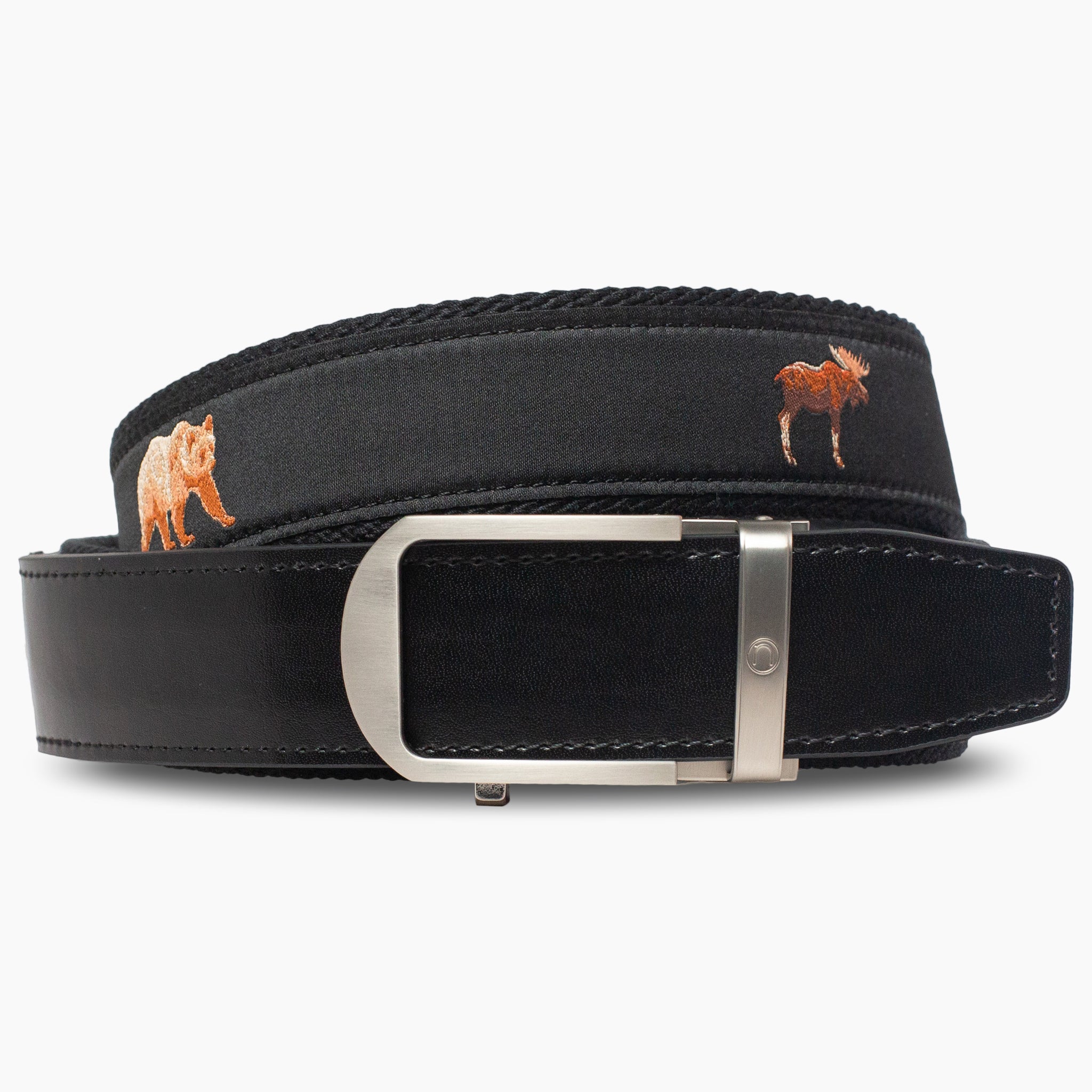 Grizzly Moose Outdoor Ribbon Ratchet Belt | Hunting Belt