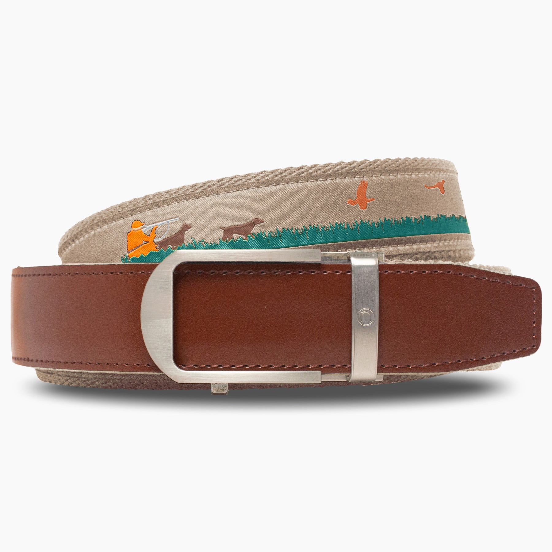 Hunter Tan Outdoor Ribbon Ratchet Belt | Comfortable Hunting Belt