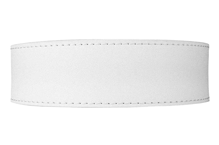 Smooth White PreciseFit™ Ratchet Belt Leather Strap