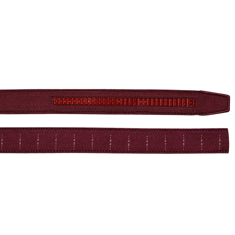 Braided Maroon Ratchet Golf Belt